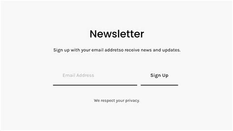 Underline Style 02 Newsletter Block — Ghost Plugins