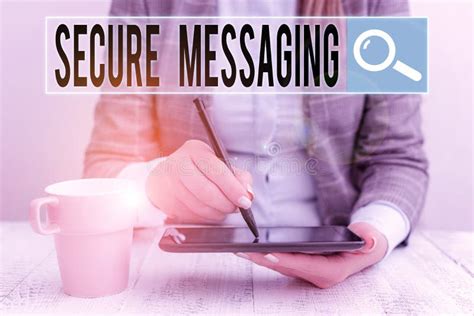 Conceptual Hand Writing Showing Secure Messaging Business Photo Text