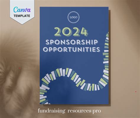 Editable Sponsorship Template For Fundraiser Abstract Colorful Theme Etsy