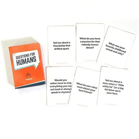 Juego De Cartas De Preguntas Para Parejas Questions For Humans Para