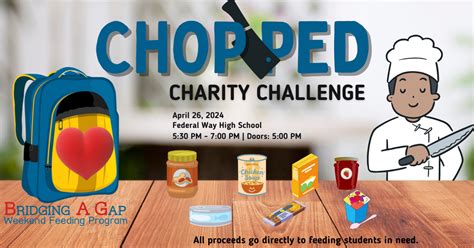 2024 Chopped Charity Challenge Bridging A Gap Weekend Feeding Program