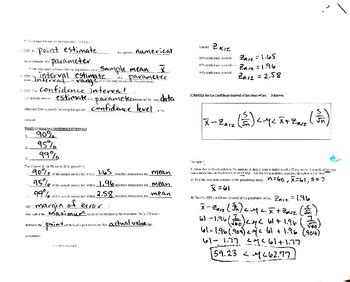 Chapter Guided Notes KEY Probability And Statistics By Taylor Roberts