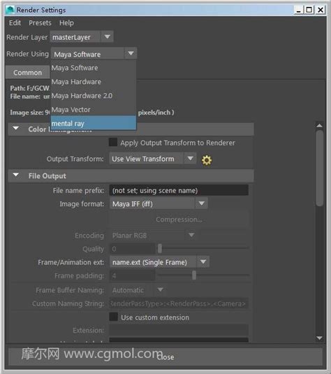 Maya怎么渲染线框图 Autodesk Maya教程 CG教程 摩尔网CGMOL