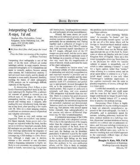 Pdf Interpreting Chest X Rays Reviewed In Clinical Pulmonary Dokumentips