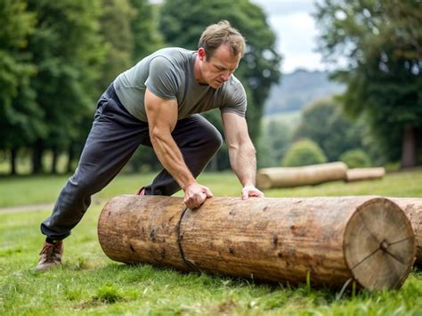 A Sportsman Teaching Log Rolling Premium Ai Generated Image A Sportsman Teaching Log Rolling Premium Ai Generated Image