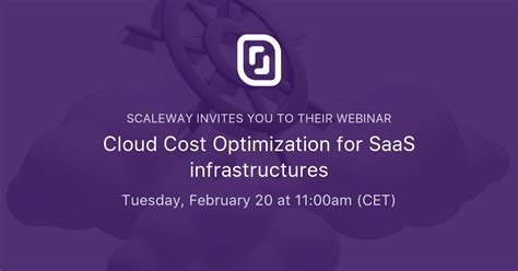 Cloud Cost Optimization For SaaS Infrastructures Scaleway