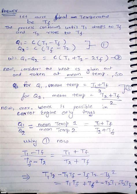 Q 17 Consider Two Identical Finite Isolated Systems Of Constant Heat Capacity C