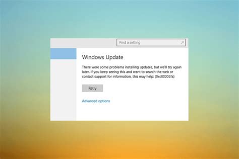 0xC80003FA Windows Update Error How To Fix It