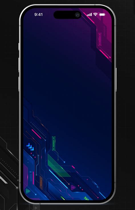Upgrade Your Ios Or Android Phone Display With A Futuristic 4k Cyber Tech Interface Wallpaper