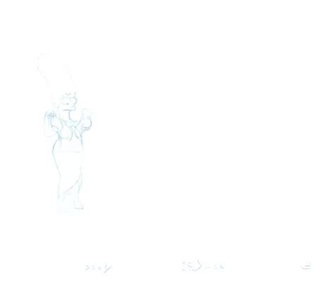 The Simpsons Marge Original Production Animation Cel Drawing From Fox 3 £51 46 Picclick Uk