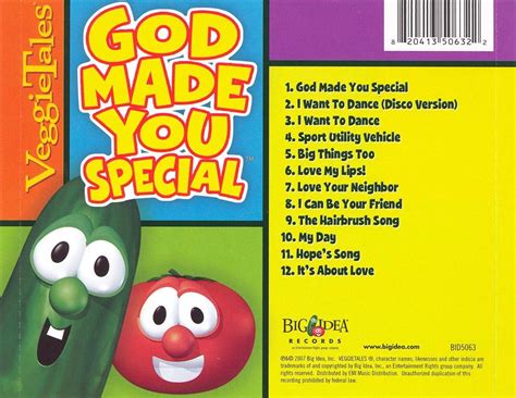 Veggietales God Made You Special New Cd 820413506322 Ebay