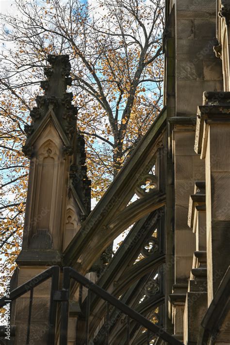 The Flying Buttresses Of The Dexter Chapel Mausoleum A Gothic Revival