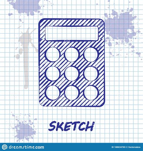 Sketch Line Password Protection And Safety Access Icon Isolated On White Background Security