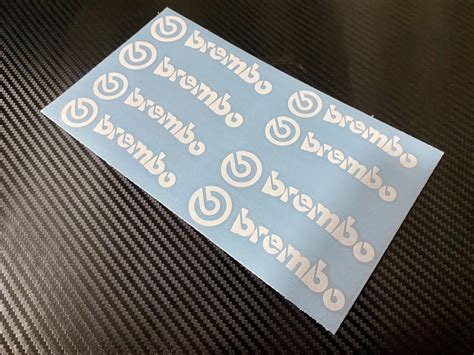 8 Curved Brembo Decal Sticker Vinyl Caliper Brake Ubuy India
