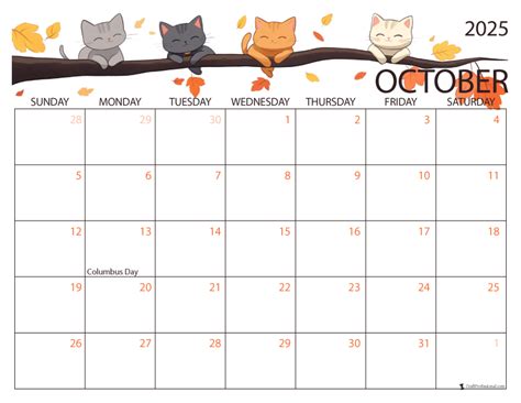 October Calendars Plan Your Month With Our Free 2025 Printables