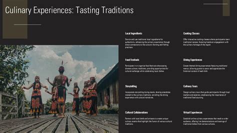 Culinary Experiences Tasting Traditions Ppt Presentation St Ai Ss Ppt Template