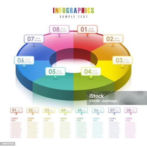 벡터 추상적임 3d 파이 차트 및 인포그래픽 3차원 형태에 대한 스톡 벡터 아트 및 기타 이미지 3차원 형태 원형 차트 0명 Istock