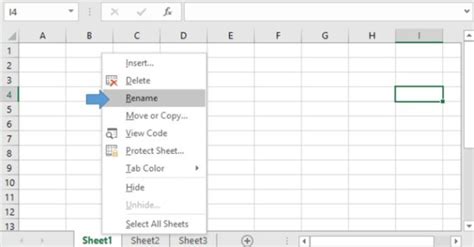 Renaming Sheets And Formatting Sheet Tabs In Excel