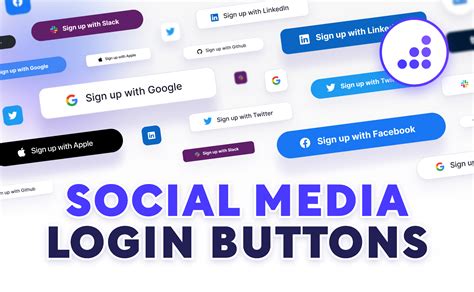 Social Media Login Buttons Brix Templates Figma Community