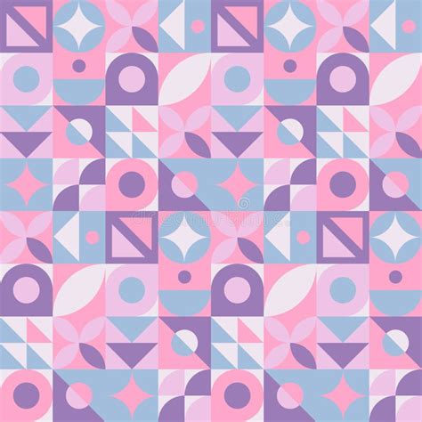 Abstract Geometric Seamless Pattern Neo Geo Style Print Vector