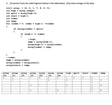 Solved Can I Get Help With How To Trace This Code To Get