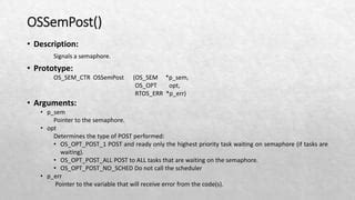 SEMAPHORE MANAGEMENT AND TYPES OF SEMAPHORE Pptx