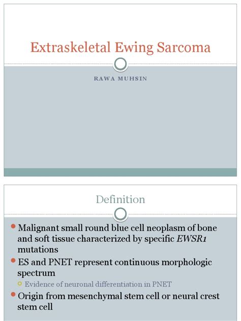 Extraskeletal Ewing Sarcoma Pdf Metastasis Necrosis