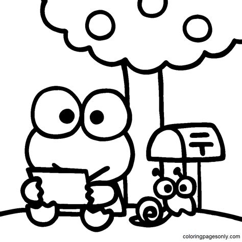 Free Printable Keroppi Coloring Pages Keroppi Coloring Pages