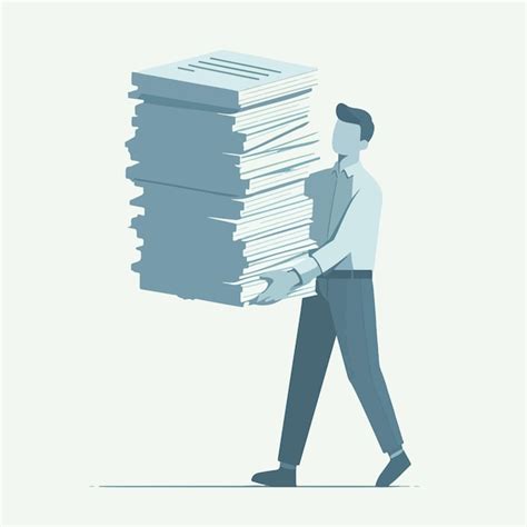 Premium Vector Person With Notepad Simple And Minimalist Flat Design