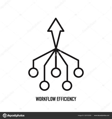 Vector Workflow Efficiency Icon On White Stock Vector Image By Arybickii