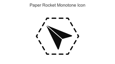 Paper Rocket Monotone Icon In Powerpoint Pptx Png And Editable Eps Format Ppt Example