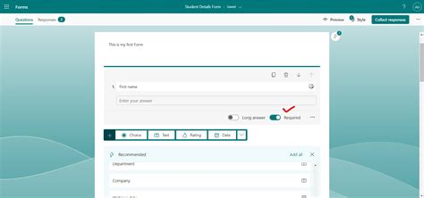 make a question required in microsoft forms ashish coder
