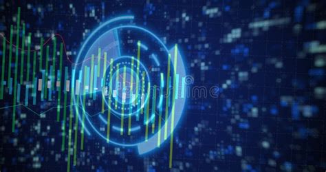 Image Of Graph Over Scope Scanning With Data Processing And Moving