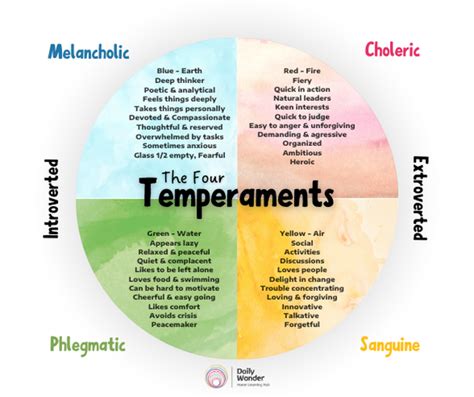 The Four Temperaments Daily Wonder