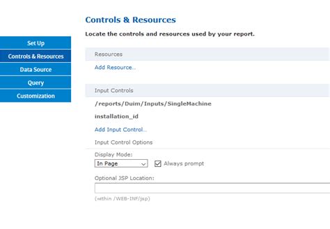 Parameters Not Showing Up In Options In Jasperserver Products Jaspersoft Community