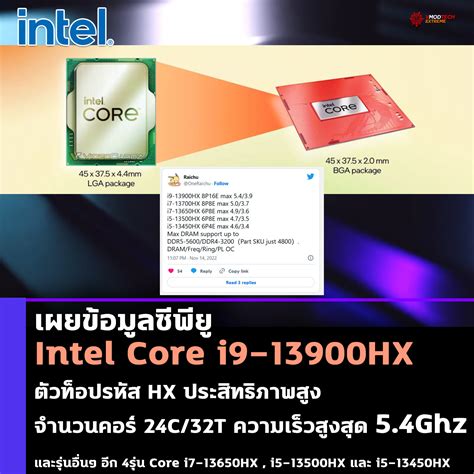 Welcome To เผยข้อมูลซีพียู Intel Core I9 13900hx ตัวท็อปที่ใช้งานในแล็ปท็อปรุ่น