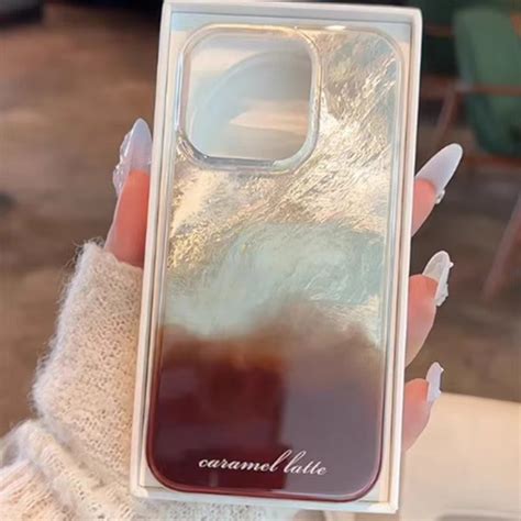 Brown Gold Gradient Phone Case For Iphone 11 13 16e 16 15 14 12 Pro Max