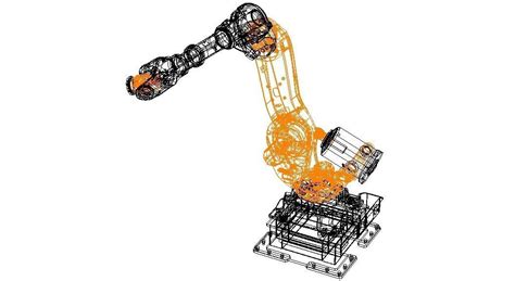 Abb Irb 6640 Robot 3d Model Rigged Cgtrader