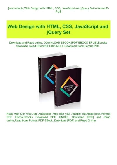 Read Ebook Web Design With Html Css Javascript And Jquery Set In Format E Pub