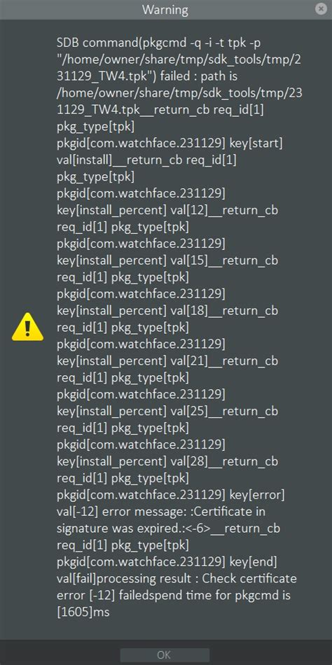 I Can T Upload The Watch Face Please Help Galaxy Watch For Tizen Samsung Developer Forums