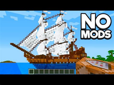 Driveable Minecraft Ship Made Entirely With Command Blocks