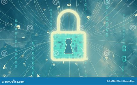 Cyber Security And Alteration Data Protection On Digital Platform Stock Illustration