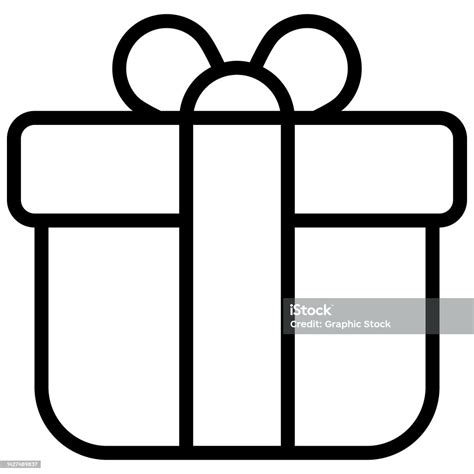 선물 상자 블랙 프라이데이 라인 스타일 상점 또는 시장 쇼핑 상거래 상점 판매 아이콘 디자인 겨울에 대한 스톡 벡터 아트 및 기타 이미지 Istock