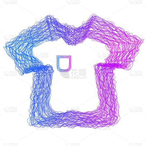 手绘 科技风生活元素 衣服