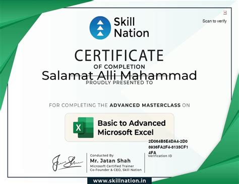 Salamat Alli Mahammad On Linkedin Your Certificate