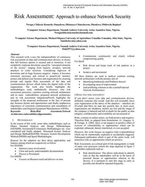 Risk Assessment Approach To Enhance Network Security Pdf