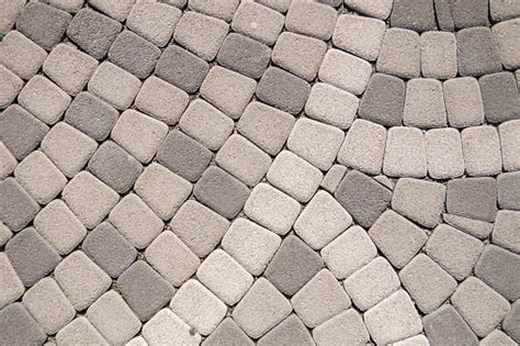 방사형 패턴이 있는 조약돌 포장 벡터 돌 포장 질감입니다 화강암 깔린 포장 배경입니다 0명에 대한 스톡 사진 및 기타 이미지 0명 거리 거친 Istock