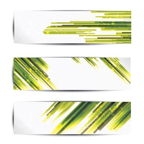 Premium Vector Set Of Abstract Colorful Web Headers And Cards Abstract Vector Illustration