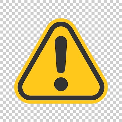 Premium Vector Exclamation Mark Icon In Flat Style Danger Alarm Vector Illustration On