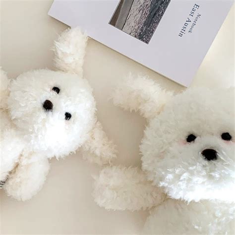 뽀글 푸들 강아지 인형 에이블리